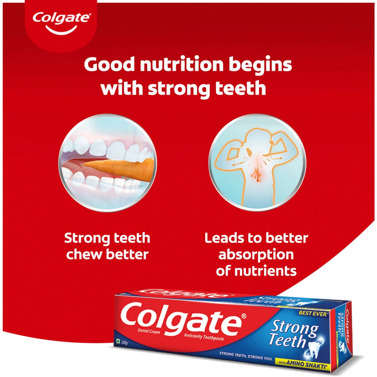 Colgate Strong Teeth Amino Shakti Toothpaste, 44 gm Price, Uses, Side ...