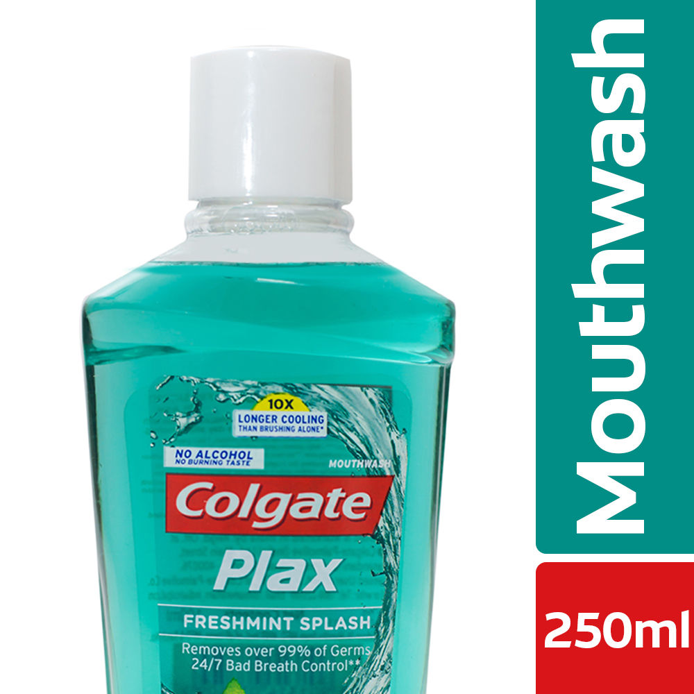 Colgate Plax Freshmint Splash Mouthwash, 250 ml Price, Uses, Side ...