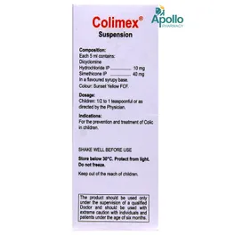 Colimex Suspension | Uses, Side Effects, Price | Apollo Pharmacy