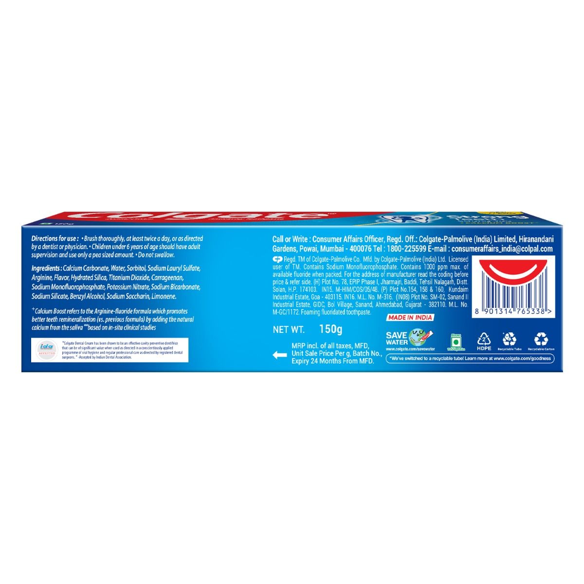 Colgate Dental Cream Anticavity Toothpaste, 150 gm Price, Uses, Side ...