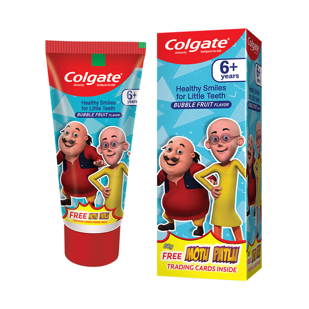 Colgate Bubble Fruit Flavour Anticavity Kids Toothpaste, 80 gm Price ...