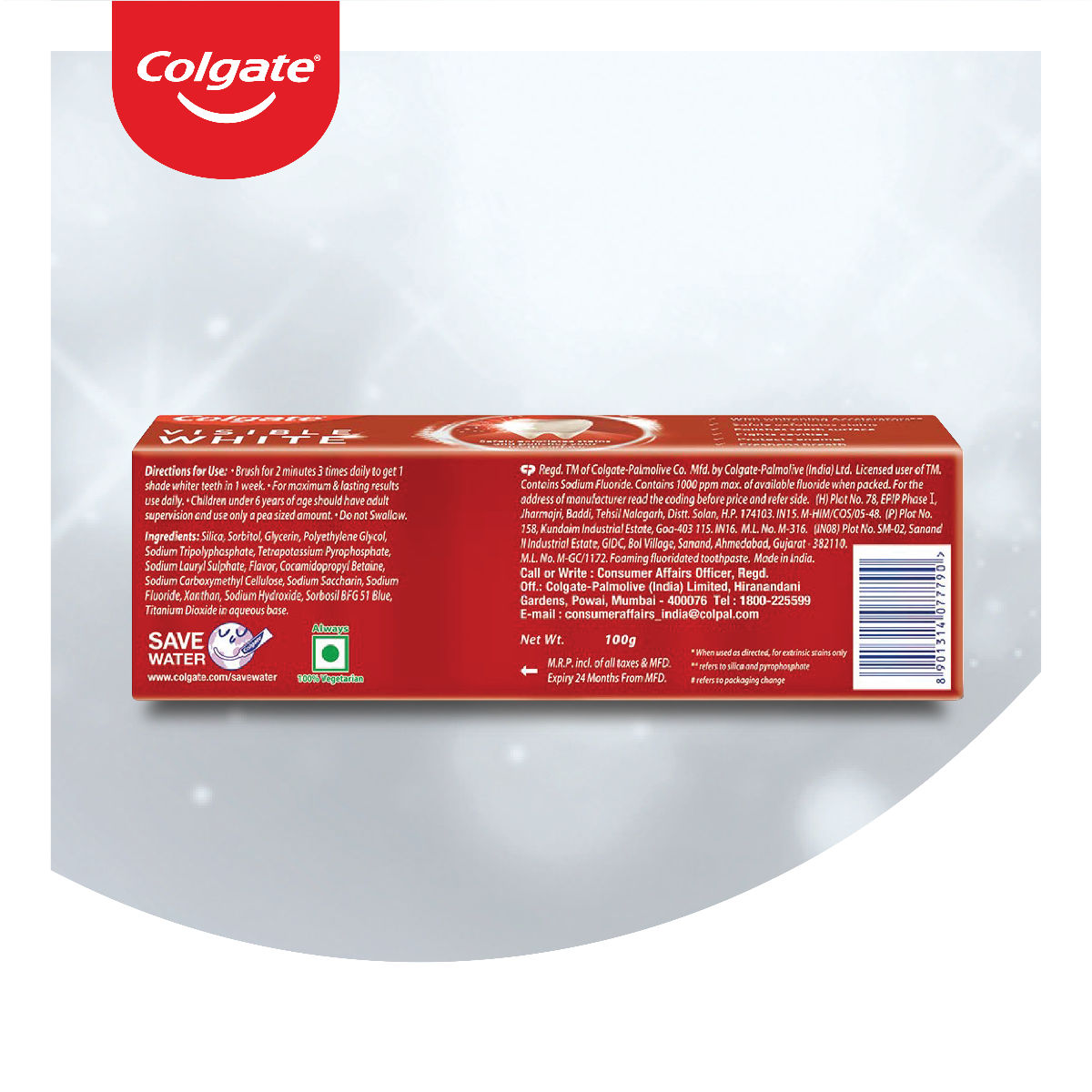 Colgate Visible White Sparkling Mint Toothpaste, 100 gm Price, Uses ...