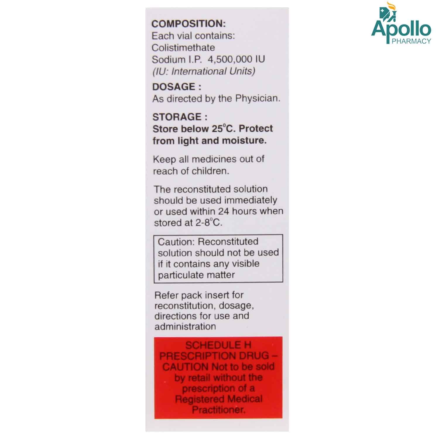 COLY MONAS 4.5MIU INJECTION Price, Uses, Side Effects, Composition ...