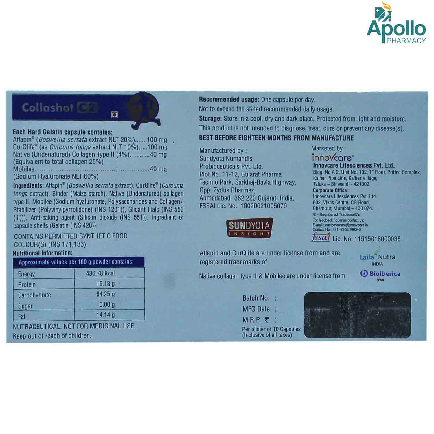 Collashot C2 Capsule | Uses, Side Effects, Price | Apollo Pharmacy