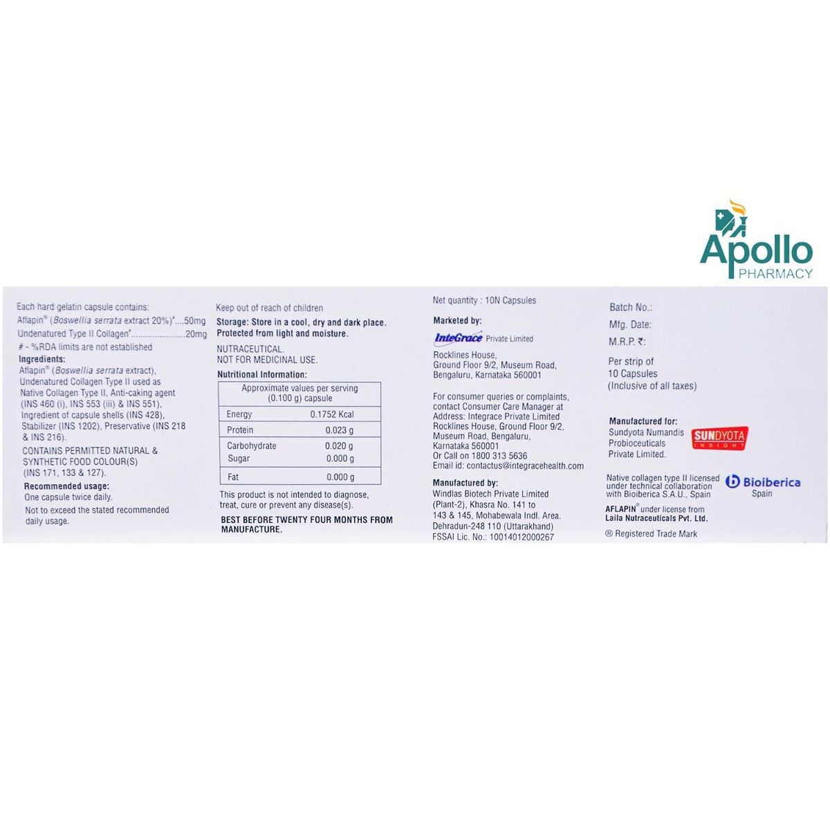 Collasmart-A Capsule | Uses, Side Effects, Price | Apollo Pharmacy