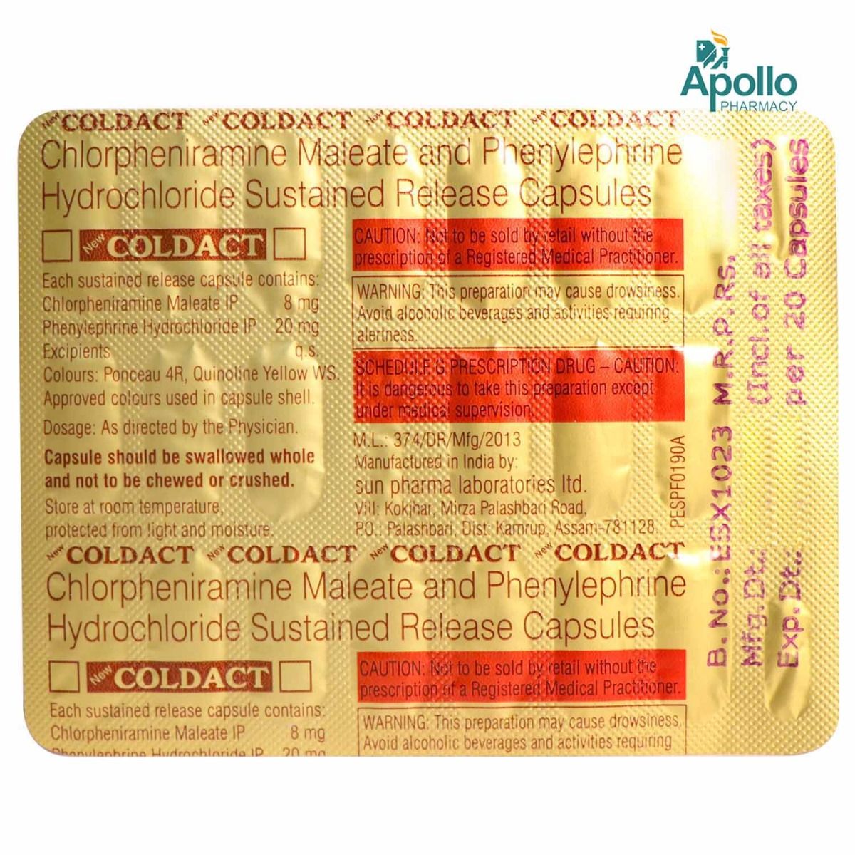 New Coldact Capsule | Uses, Side Effects, Price | Apollo Pharmacy