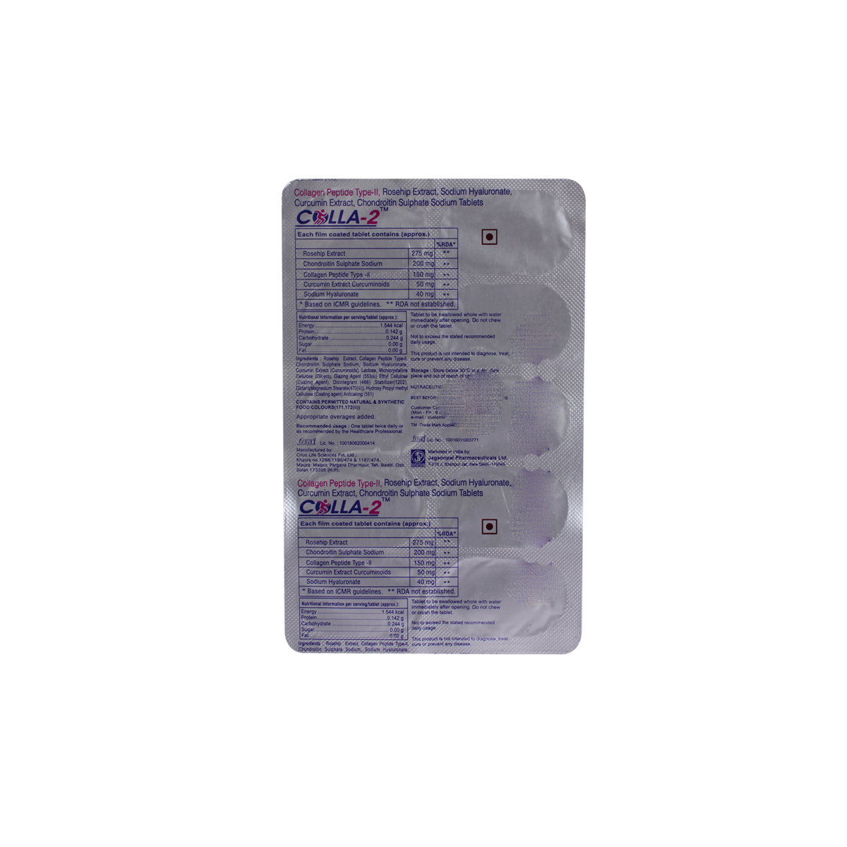 Colla-2 Tablet | Uses, Side Effects, Price | Apollo Pharmacy