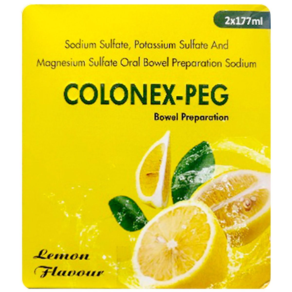 Colonex-Peg Lemon Flavour Bowel Preparation Oral Solution 2 x 177 ml ...