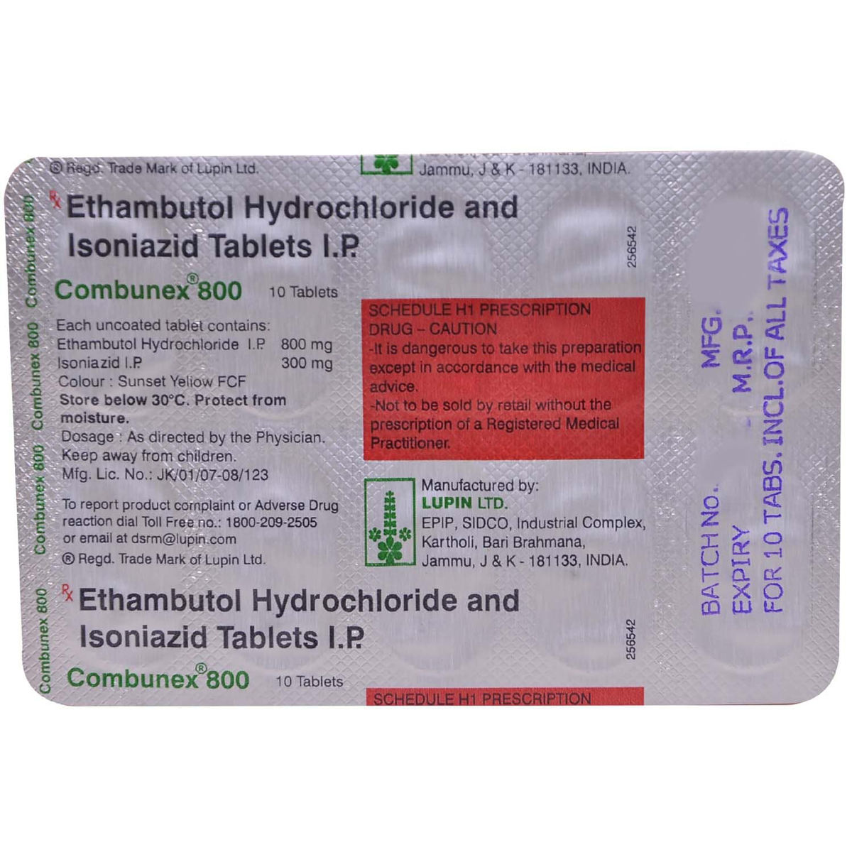 Combunex 800 Tablet 10's Price, Uses, Side Effects, Composition ...