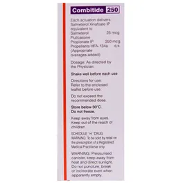 Combitide 250 Inhaler 120 mdi | Uses, Side Effects, Price | Apollo Pharmacy