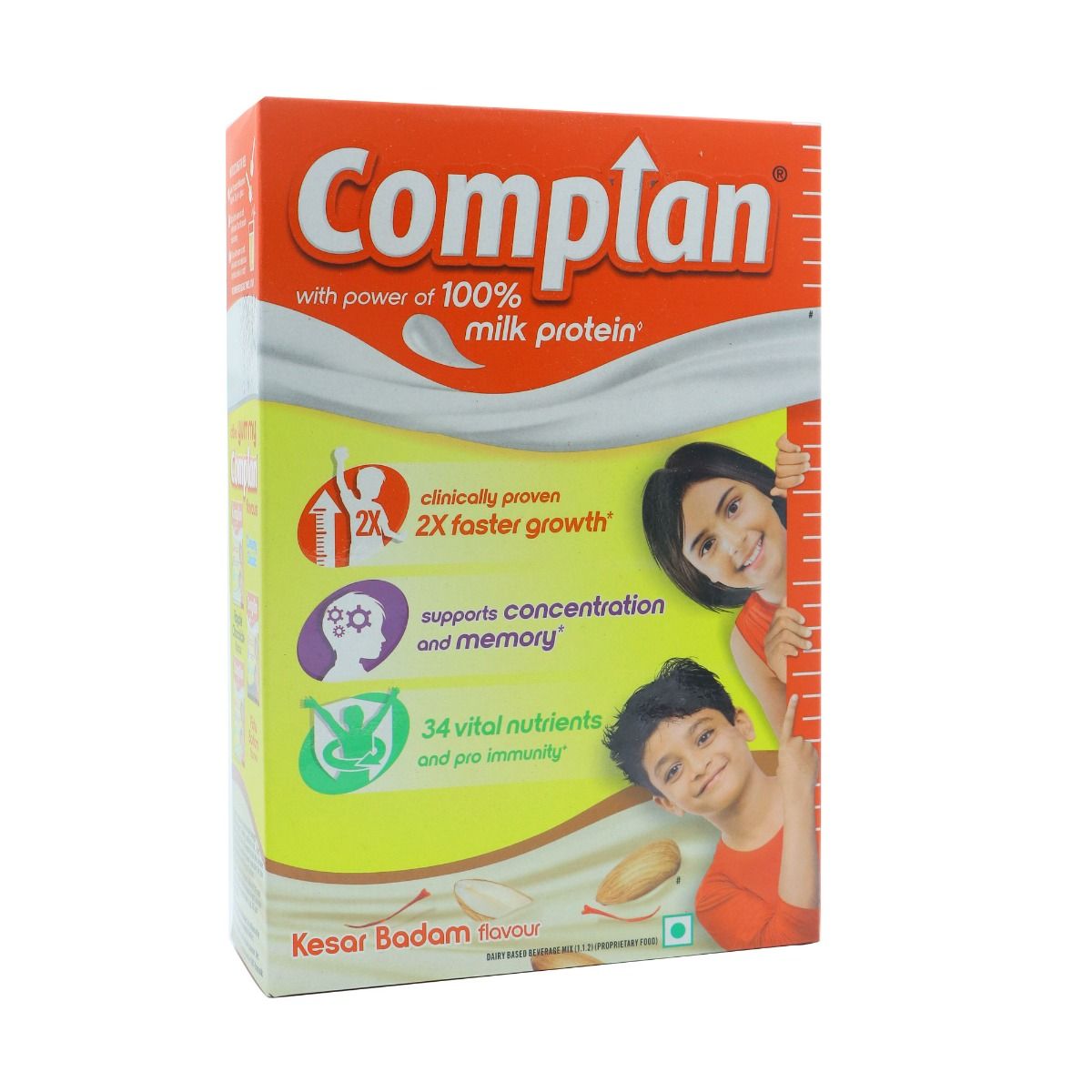 Complan Kesar Badam Flavour Nutrition Drink Powder, 500 gm Refill Pack ...