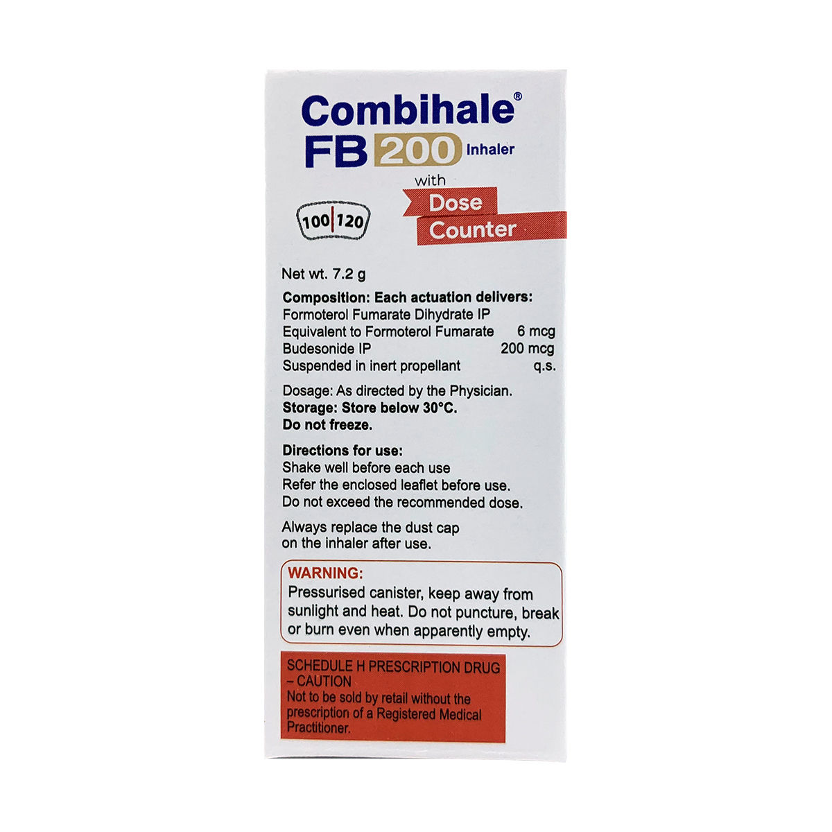 Combihale FB 200 Inhaler 1's Price, Uses, Side Effects, Composition ...