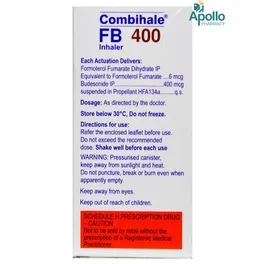 Combihale FB 400 Inhaler 120 mdi | Uses, Side Effects, Price | Apollo ...
