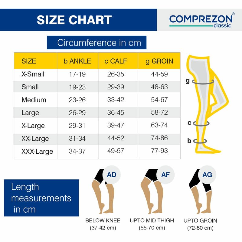 Buy Dynamic Comprezon Varicose Vein Stocking Classic 2-AD Medium, 1 ...