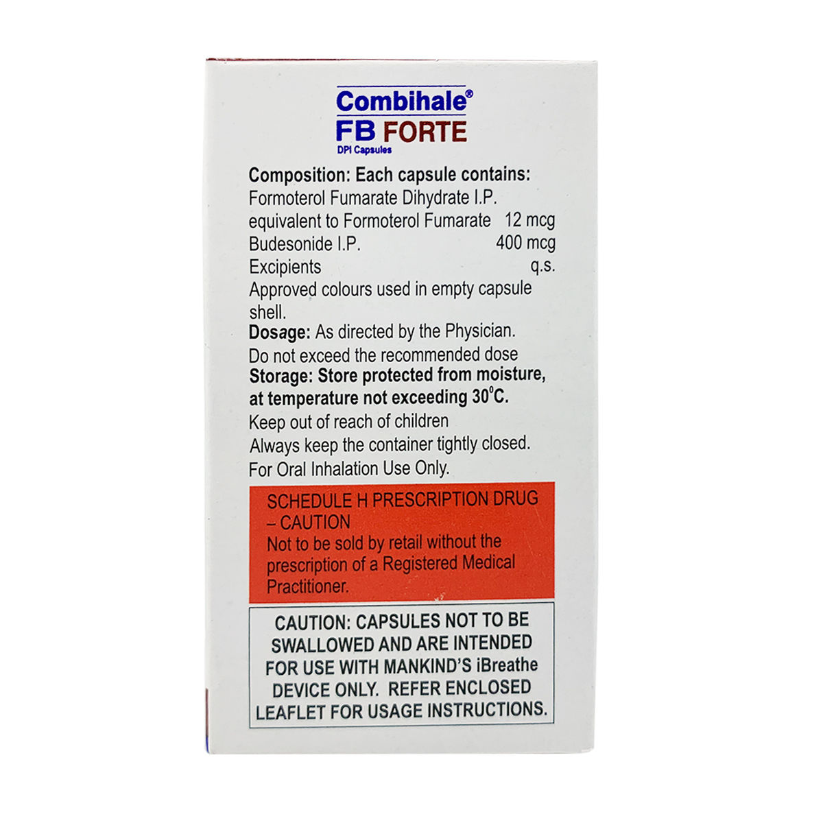 Combihale FB Forte Capsule 30's Price, Uses, Side Effects, Composition ...