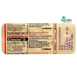 Concor 5 Tablet | Uses, Side Effects, Price | Apollo Pharmacy