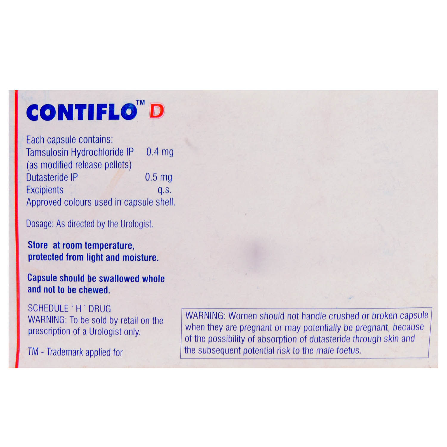Contiflo D Capsule 10's Price, Uses, Side Effects, Composition - Apollo ...