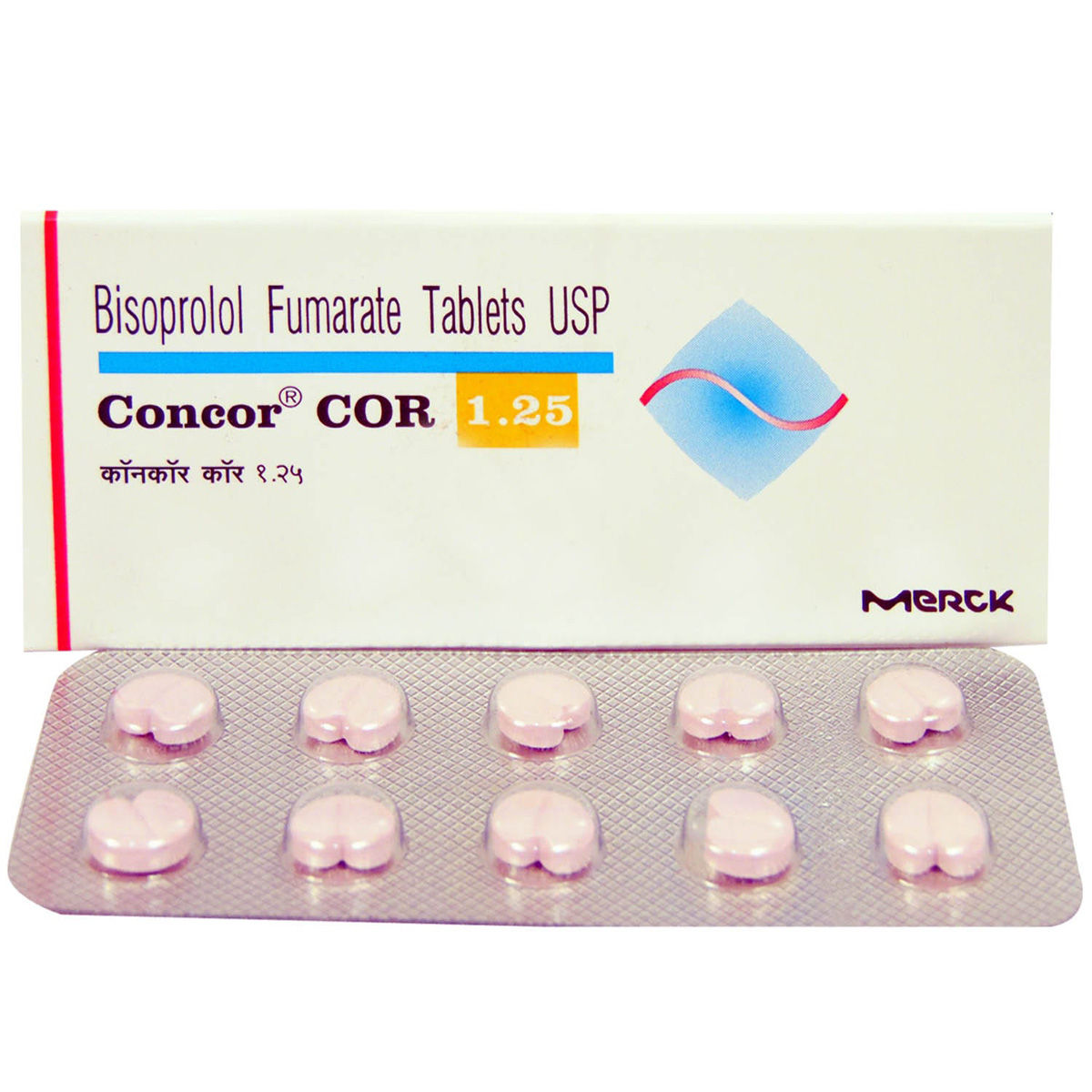 Concor COR 1.25 Tablet 10's Price, Uses, Side Effects, Composition - Apollo Pharmacy