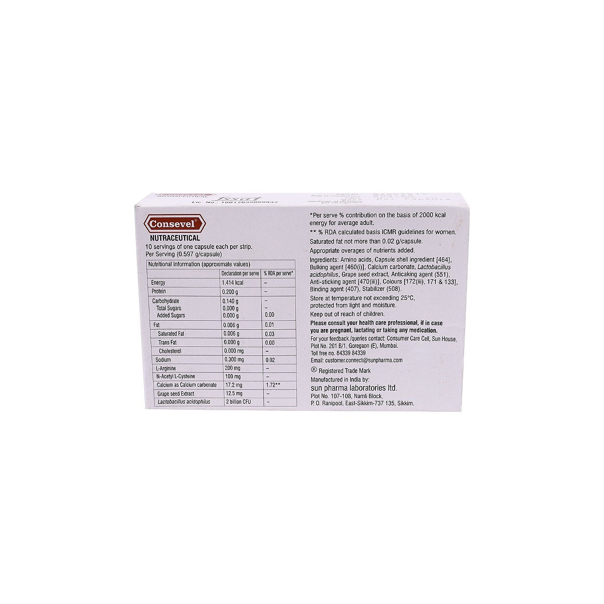 Consevel Capsule 10's Price, Uses, Side Effects, Composition - Apollo ...