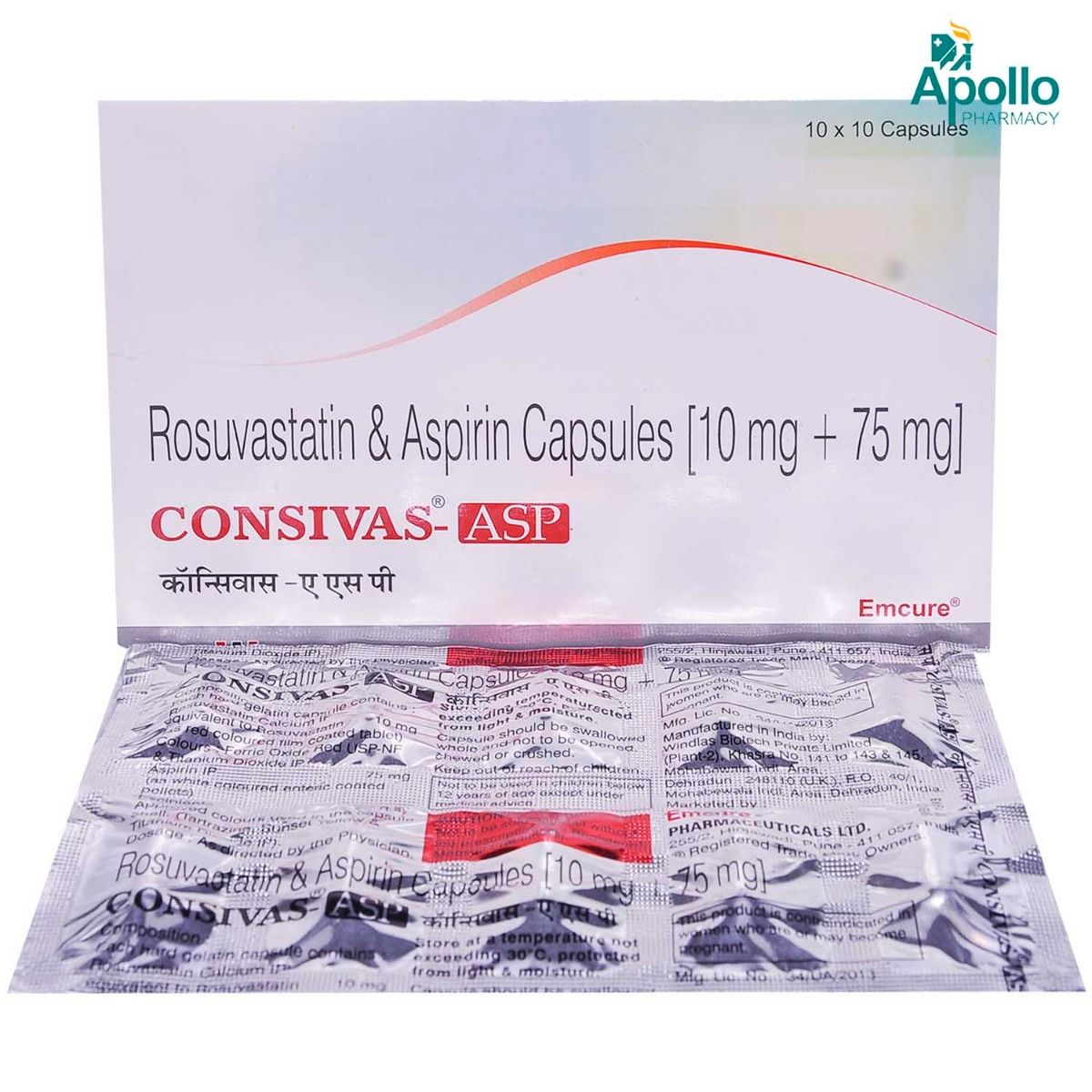 Consivas ASP Capsule 10's Price, Uses, Side Effects, Composition ...