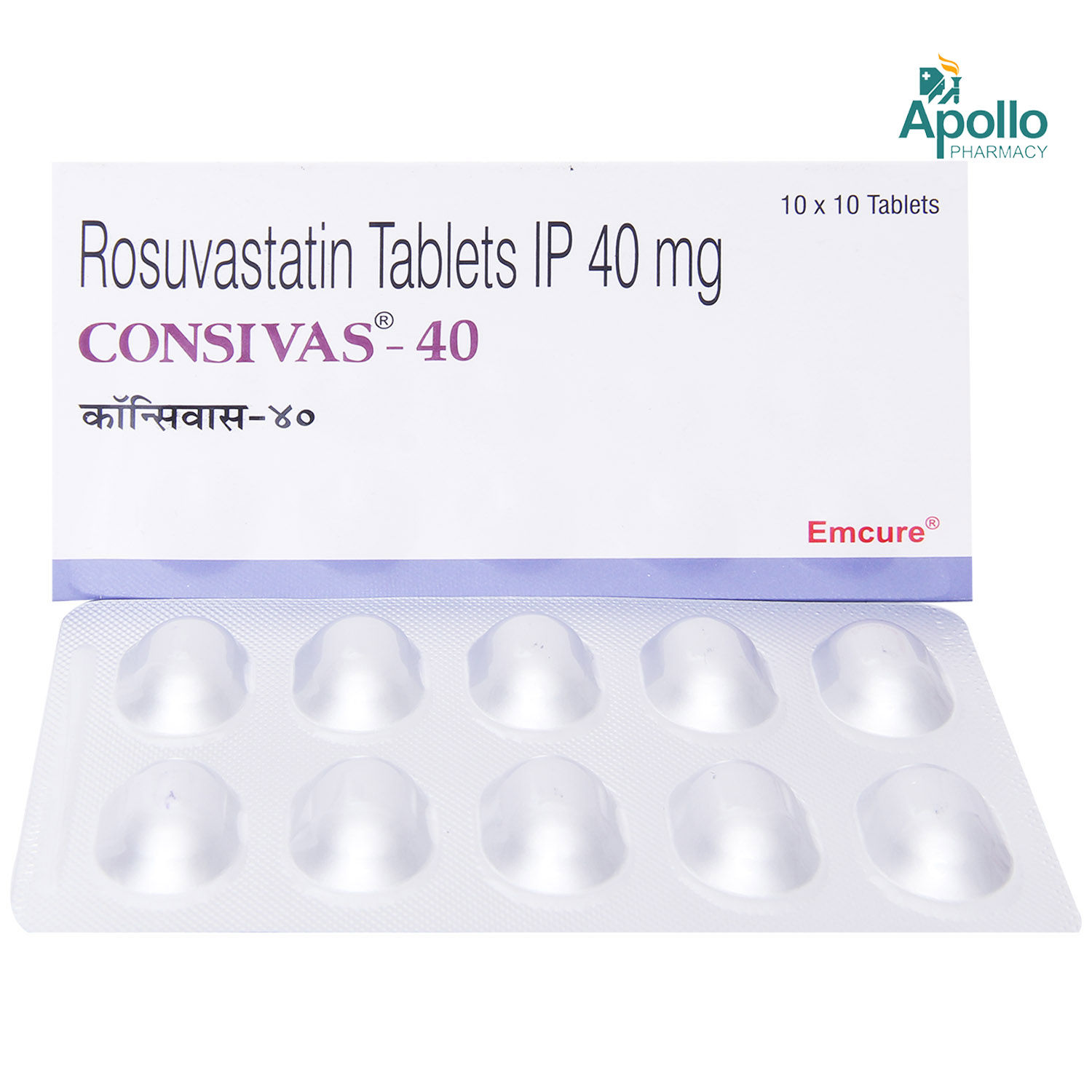 Consivas 40 Tablet 10's Price, Uses, Side Effects, Composition - Apollo ...