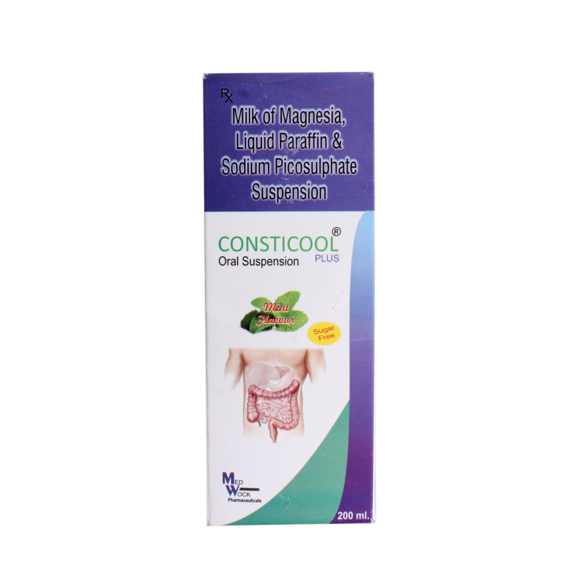 Consticool Plus Sugar Free Mint Oral Suspension 200 ml Price, Uses ...