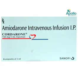 Cordarone Injection 6 x 3 ml | Uses, Side Effects, Price | Apollo Pharmacy