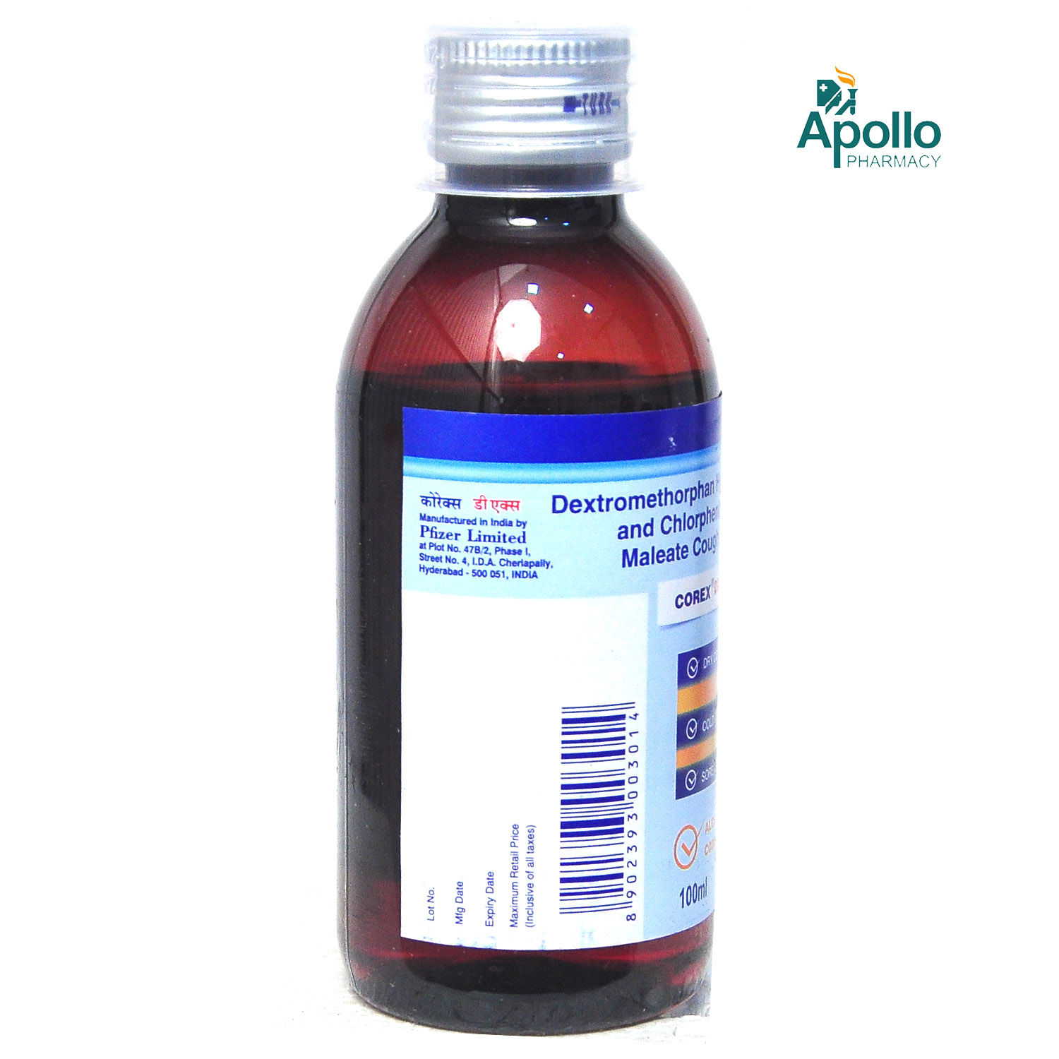 Corex DX Syrup 100 ml Price, Uses, Side Effects, Composition - Apollo ...