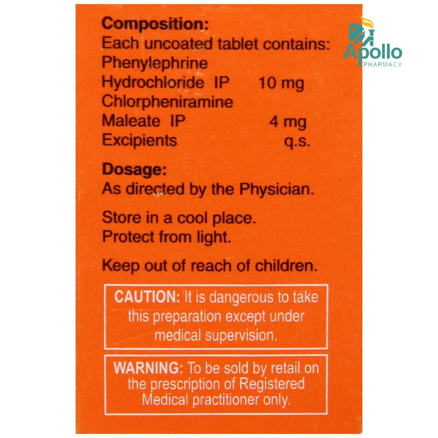 Coriminic Tablet 10's Price, Uses, Side Effects, Composition - Apollo ...
