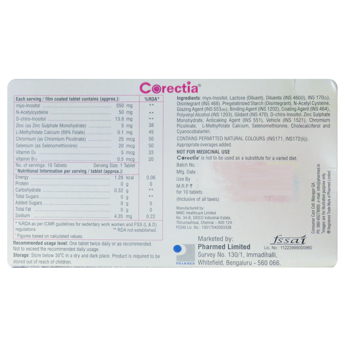 Corectia Tablets 10's | Uses, Side Effects, Price | Apollo Pharmacy