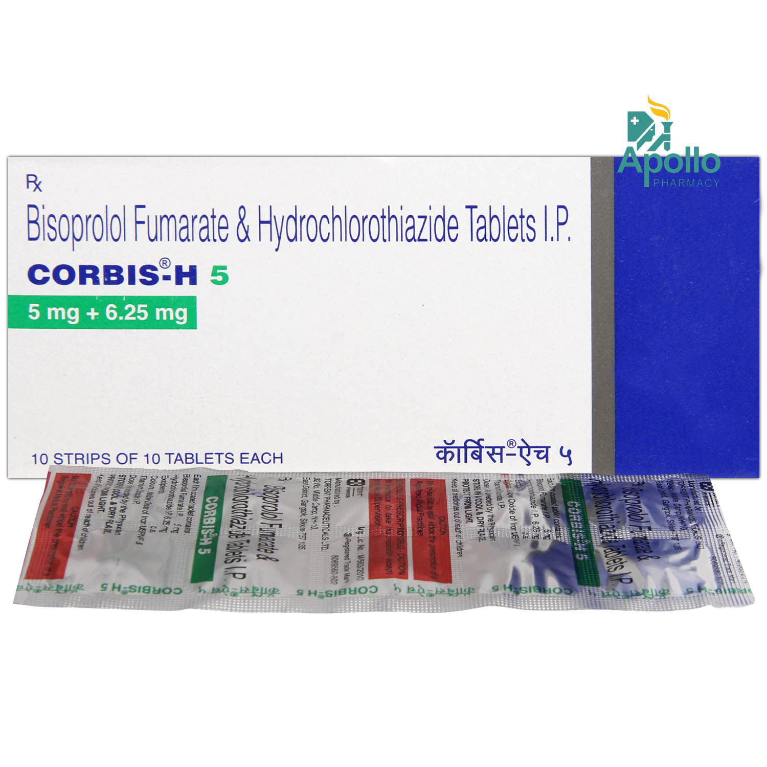 Corbis H 5 Tablet | Uses, Side Effects, Price | Apollo Pharmacy