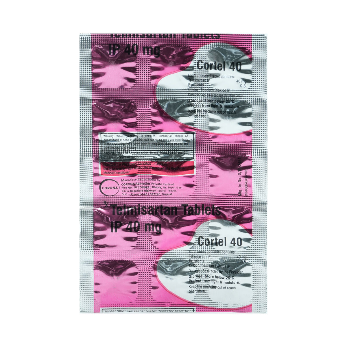 Cortel 40 Tablet | Uses, Side Effects, Price | Apollo Pharmacy