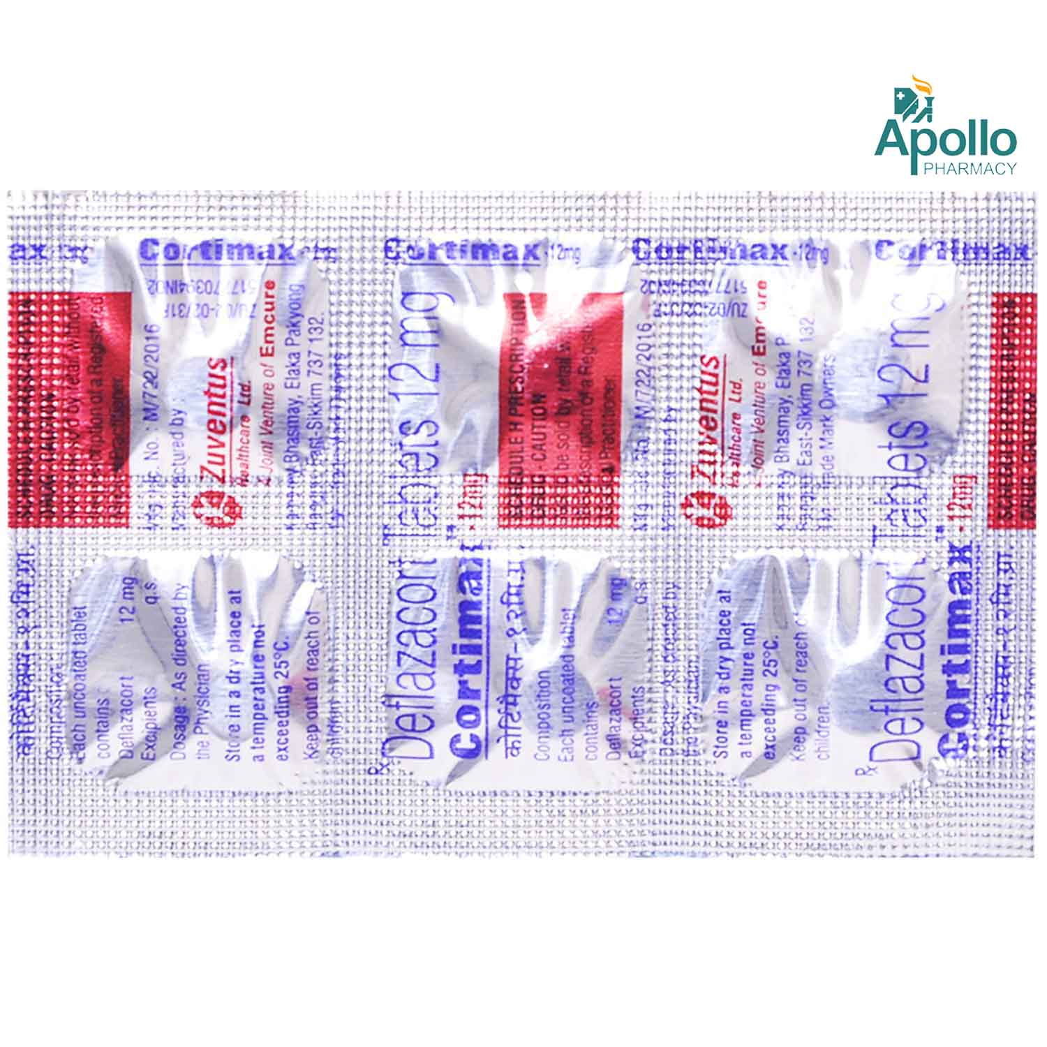 Cortimax 12 Tablet 6's Price, Uses, Side Effects, Composition - Apollo ...