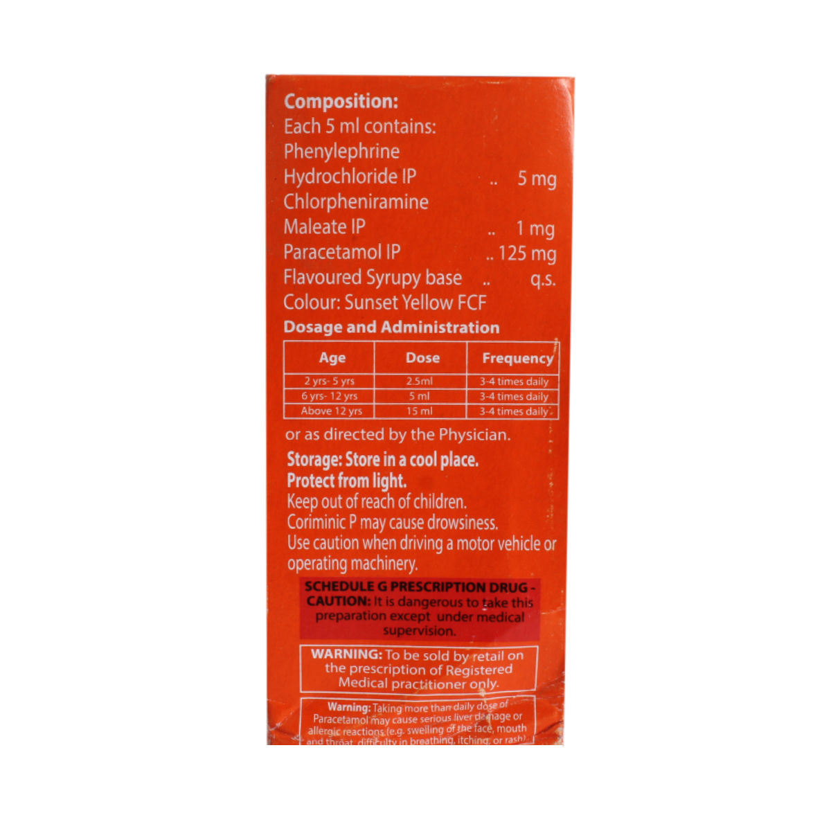 Coriminic P Syrup 60 ml Price, Uses, Side Effects, Composition - Apollo ...