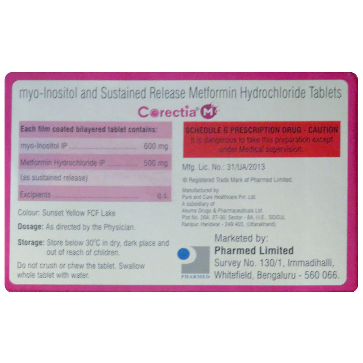 Corectia M Tablet 10's | Uses, Side Effects, Price | Apollo Pharmacy