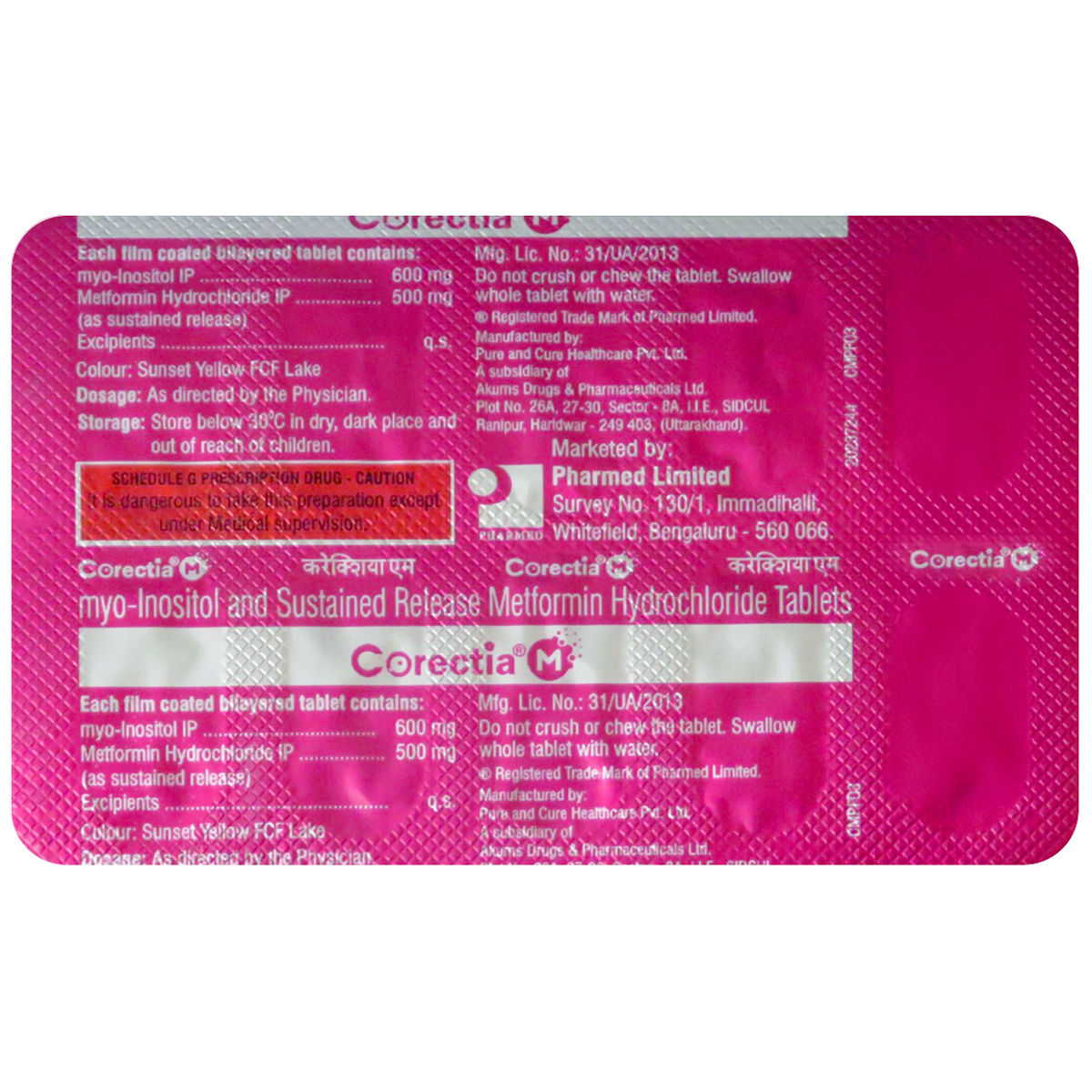 Corectia M Tablet 10's | Uses, Side Effects, Price | Apollo Pharmacy