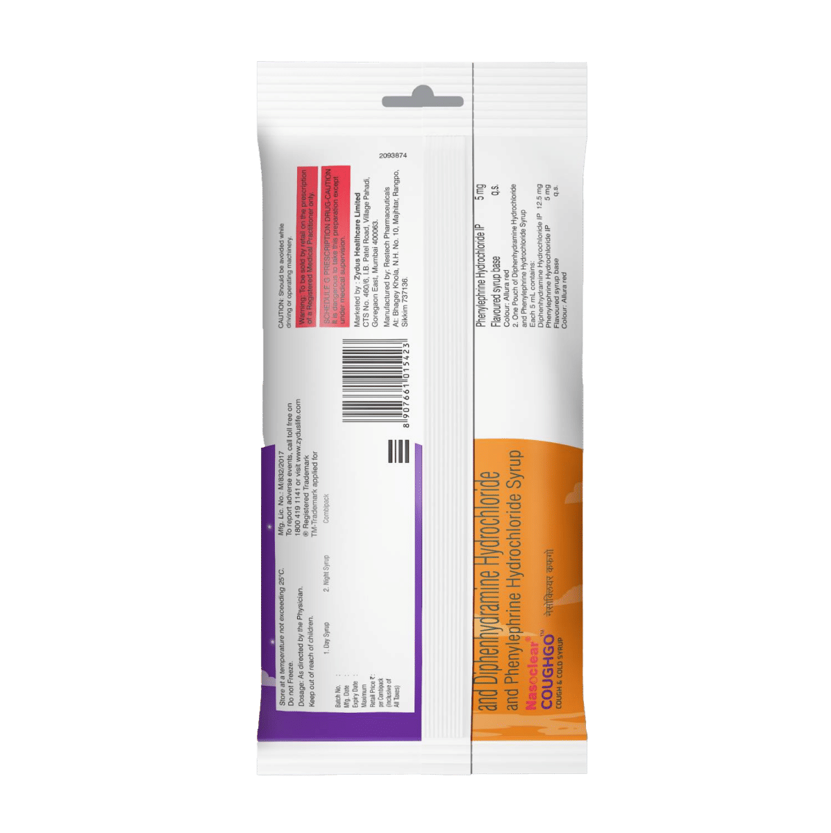 Nasoclear Coughgo Sugar Free Strawberry Flavour Syrup Combipack 3x10 ml ...