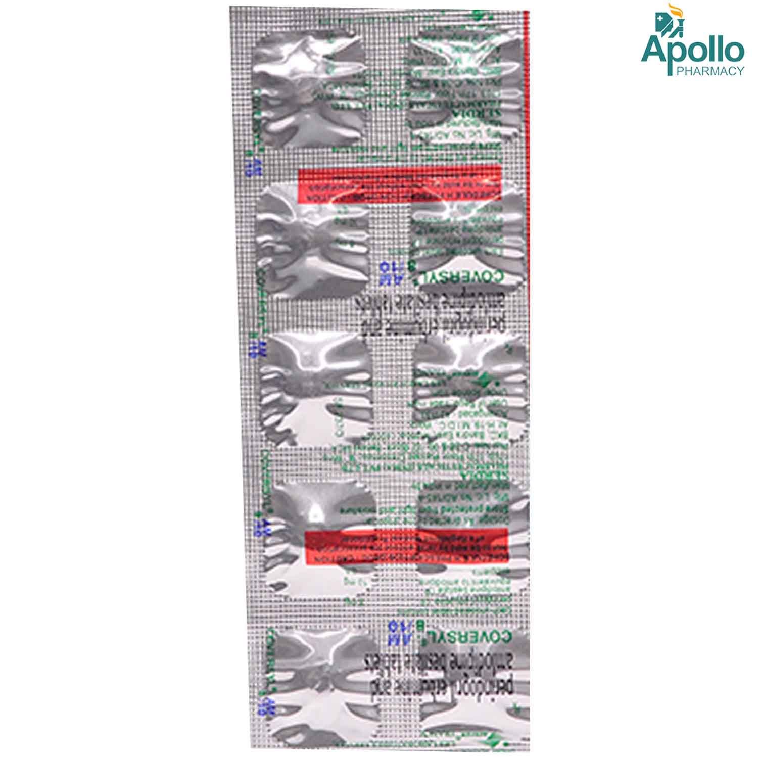 Coversyl-AM 8/10 Tablet 10's Price, Uses, Side Effects, Composition - Apollo Pharmacy