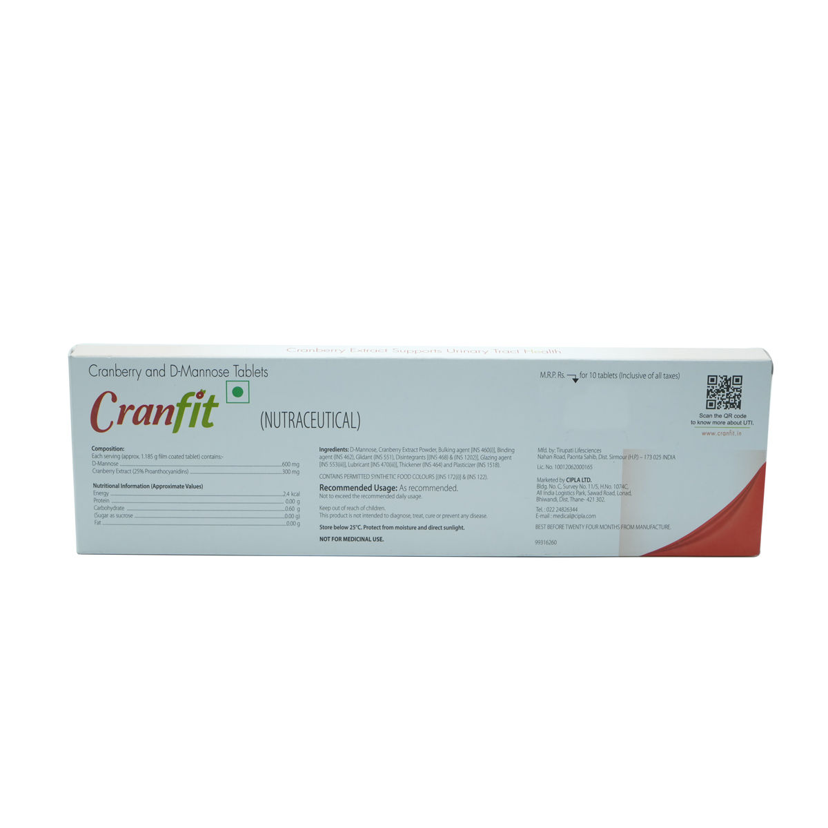 Cranfit Tablet | Uses, Side Effects, Price | Apollo Pharmacy