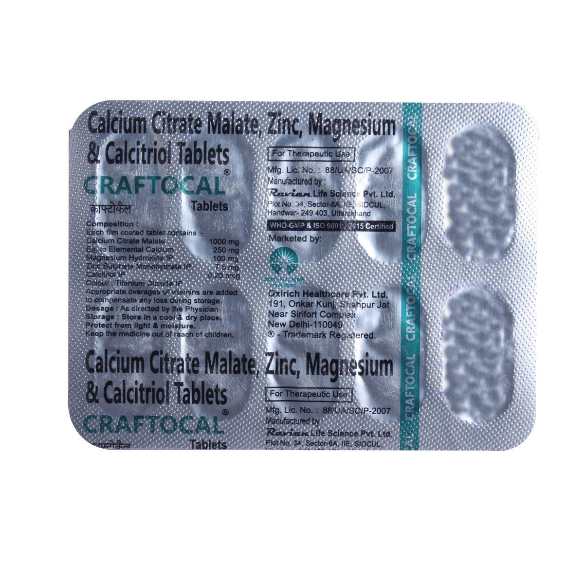 Craftocal Tablet | Uses, Side Effects, Price | Apollo Pharmacy