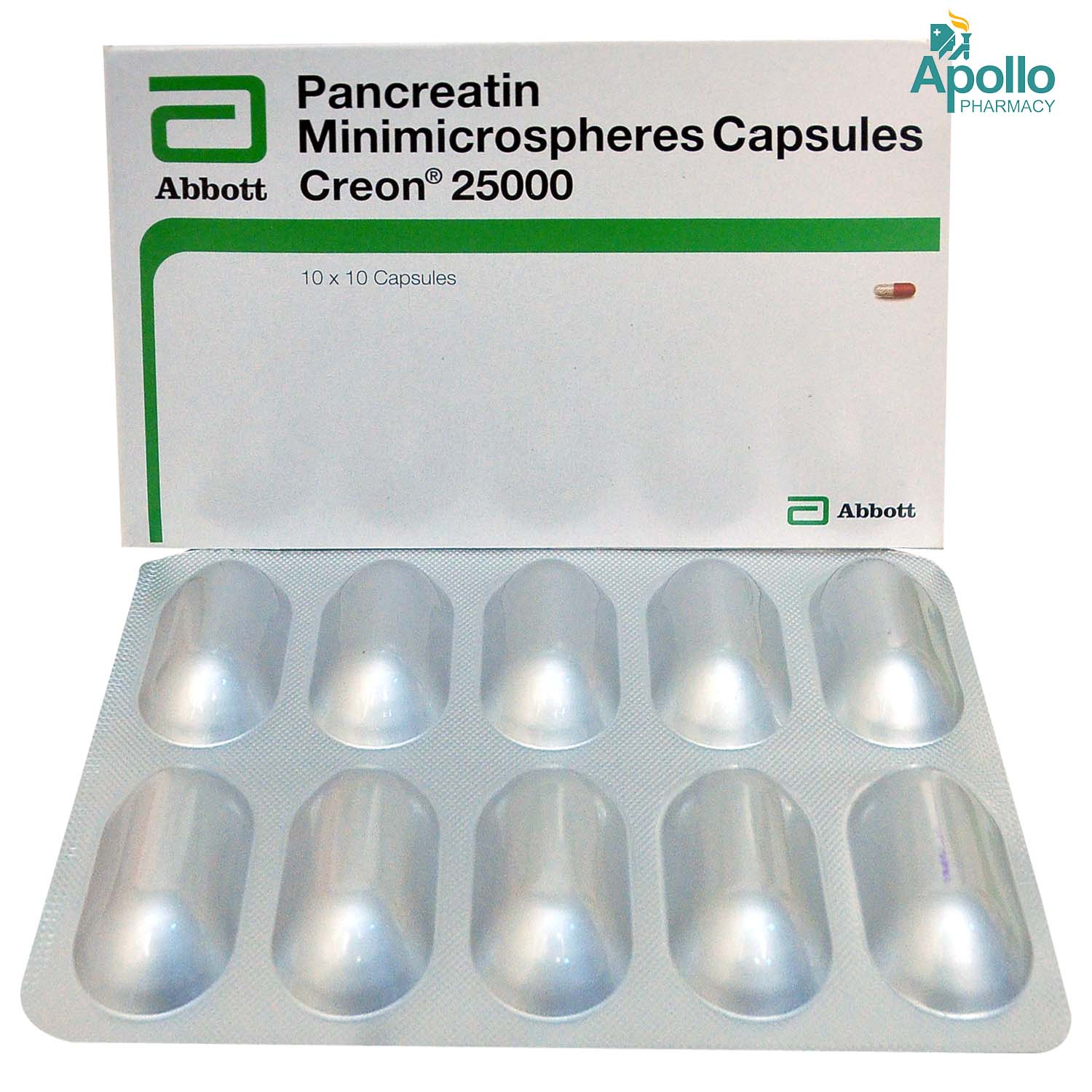 Creon 25000 Capsule | Uses, Side Effects, Price | Apollo Pharmacy
