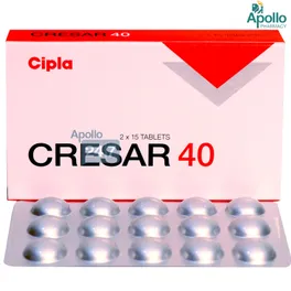 Cresar 40 Tablet | Uses, Side Effects, Price | Apollo Pharmacy