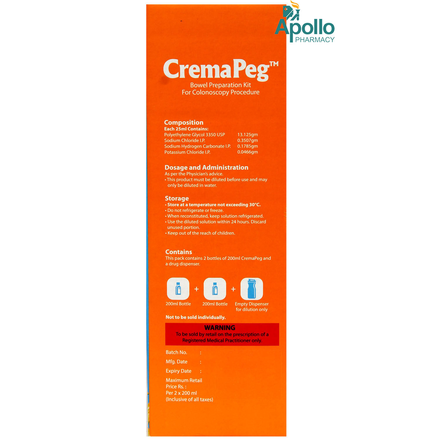 CremaPeg Kit | Uses, Side Effects, Price | Apollo Pharmacy