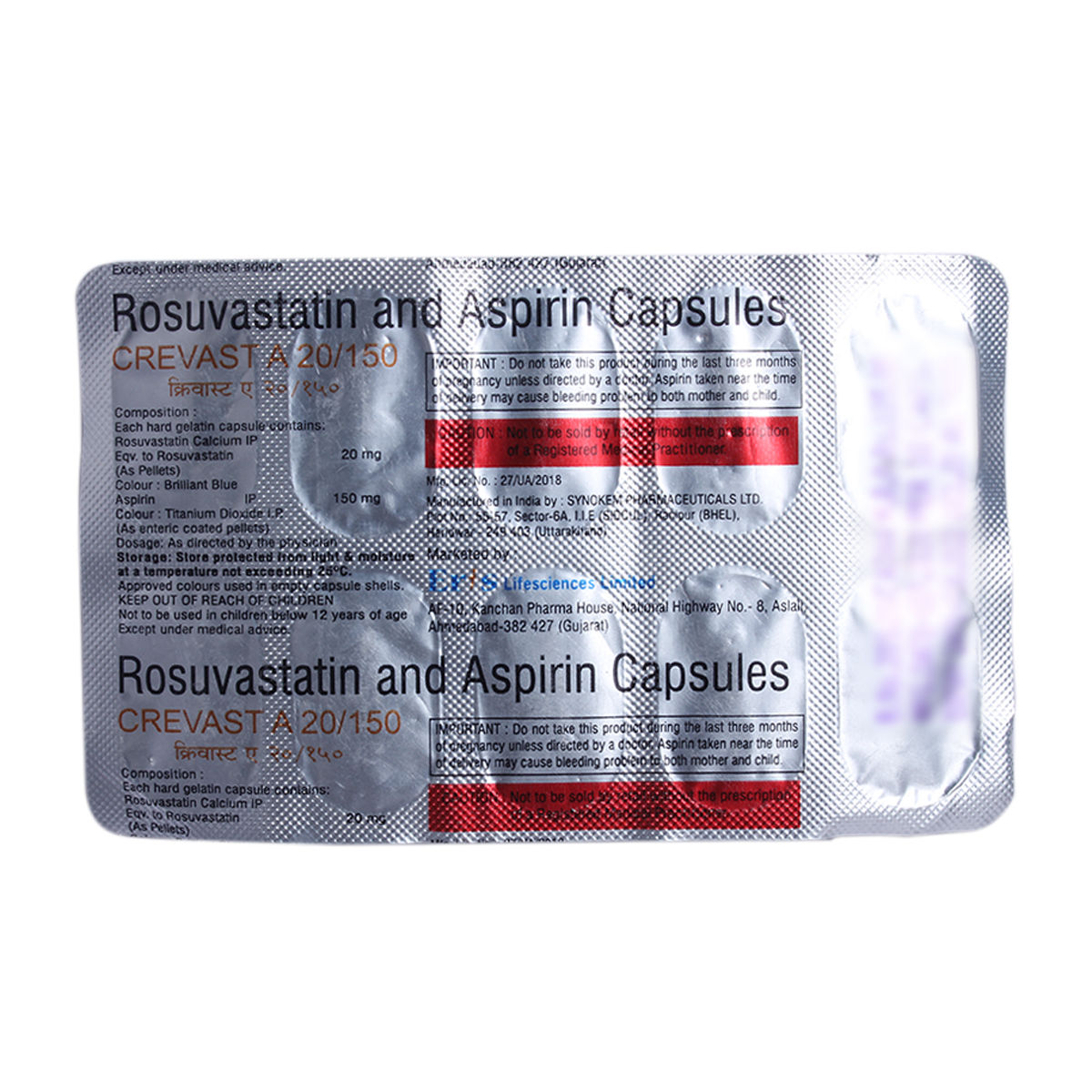 Crevast A 20/150mg Capsule | Uses, Side Effects, Price | Apollo Pharmacy