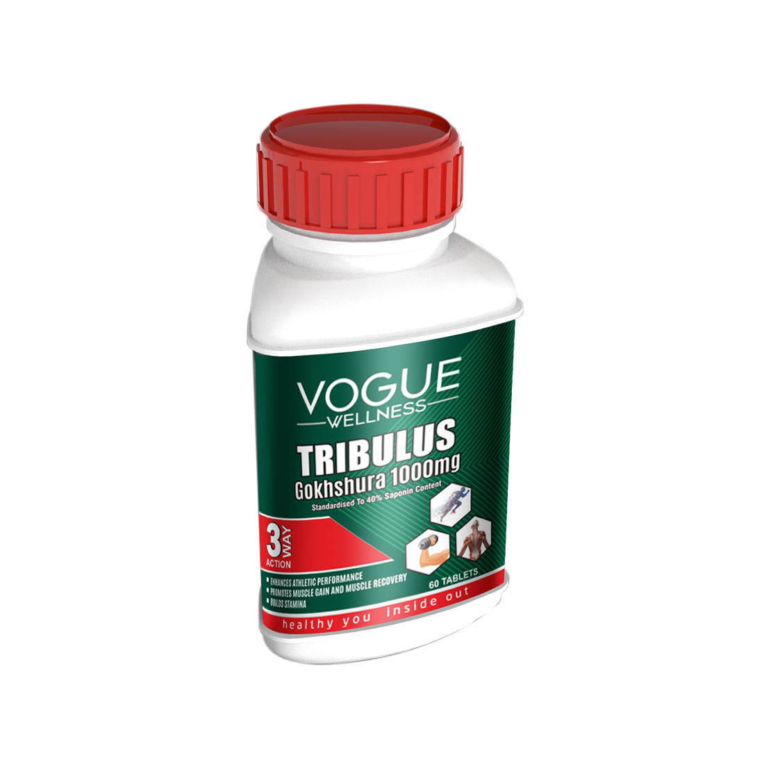 Vogue Wellness Tribulus Gokhshura 1000 mg, 60 Tablets Price, Uses, Side ...