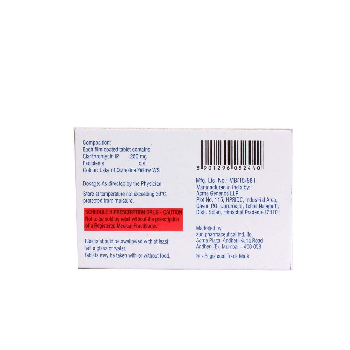 Crixan 250mg Tablet 10's Price, Uses, Side Effects, Composition ...