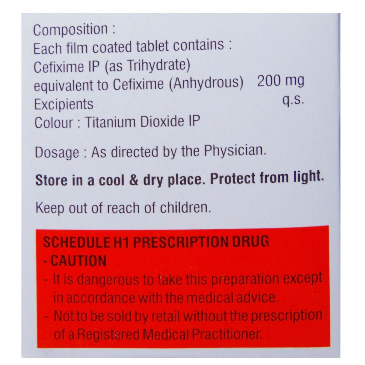 C Tax-O 200 mg Tablet 10's Price, Uses, Side Effects, Composition ...