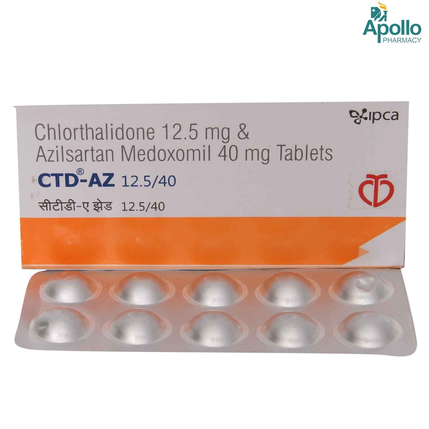 CTD-AZ 12.5/40 Tablet 10's Price, Uses, Side Effects, Composition ...
