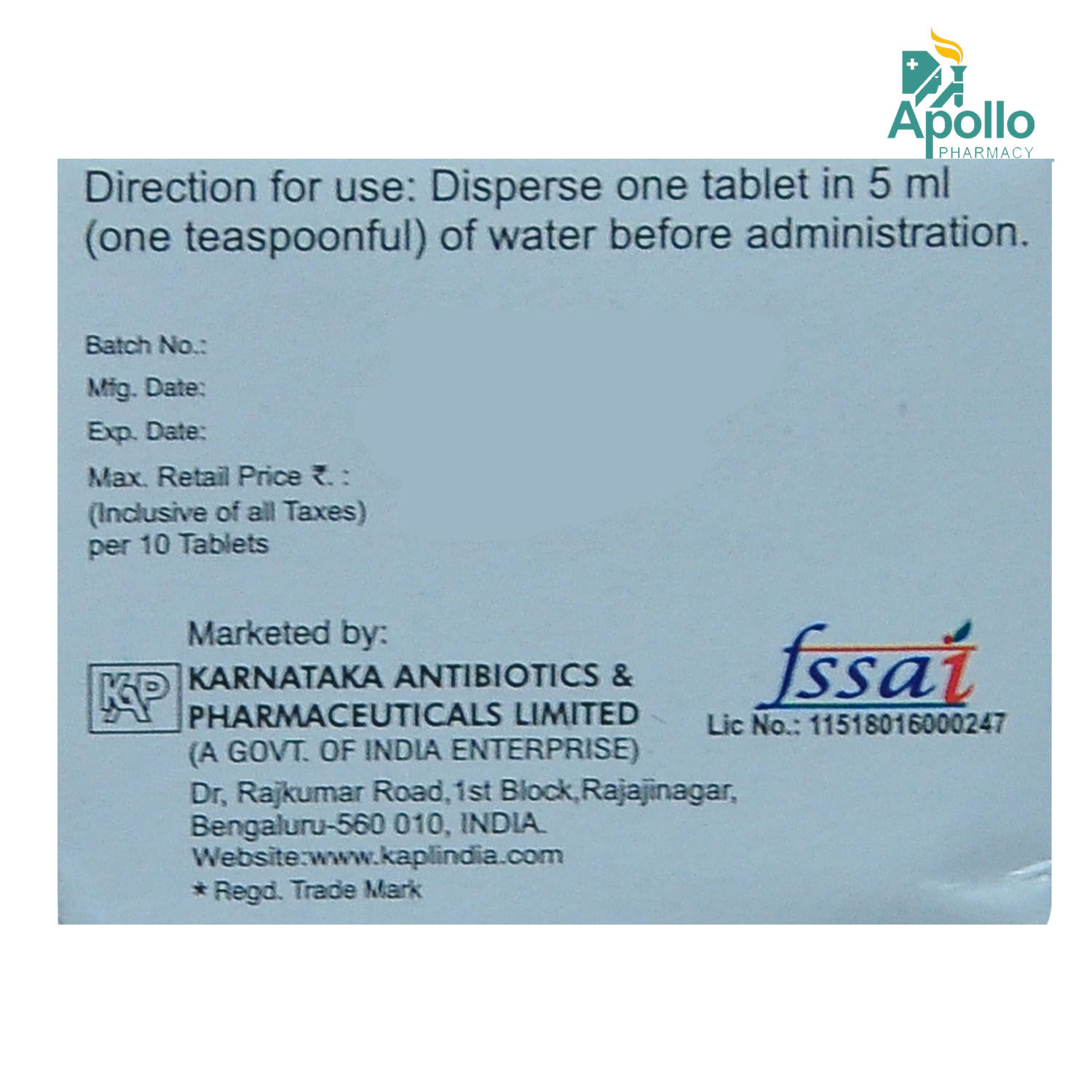 Cyfolac-DT Tablet 10's Price, Uses, Side Effects, Composition - Apollo ...