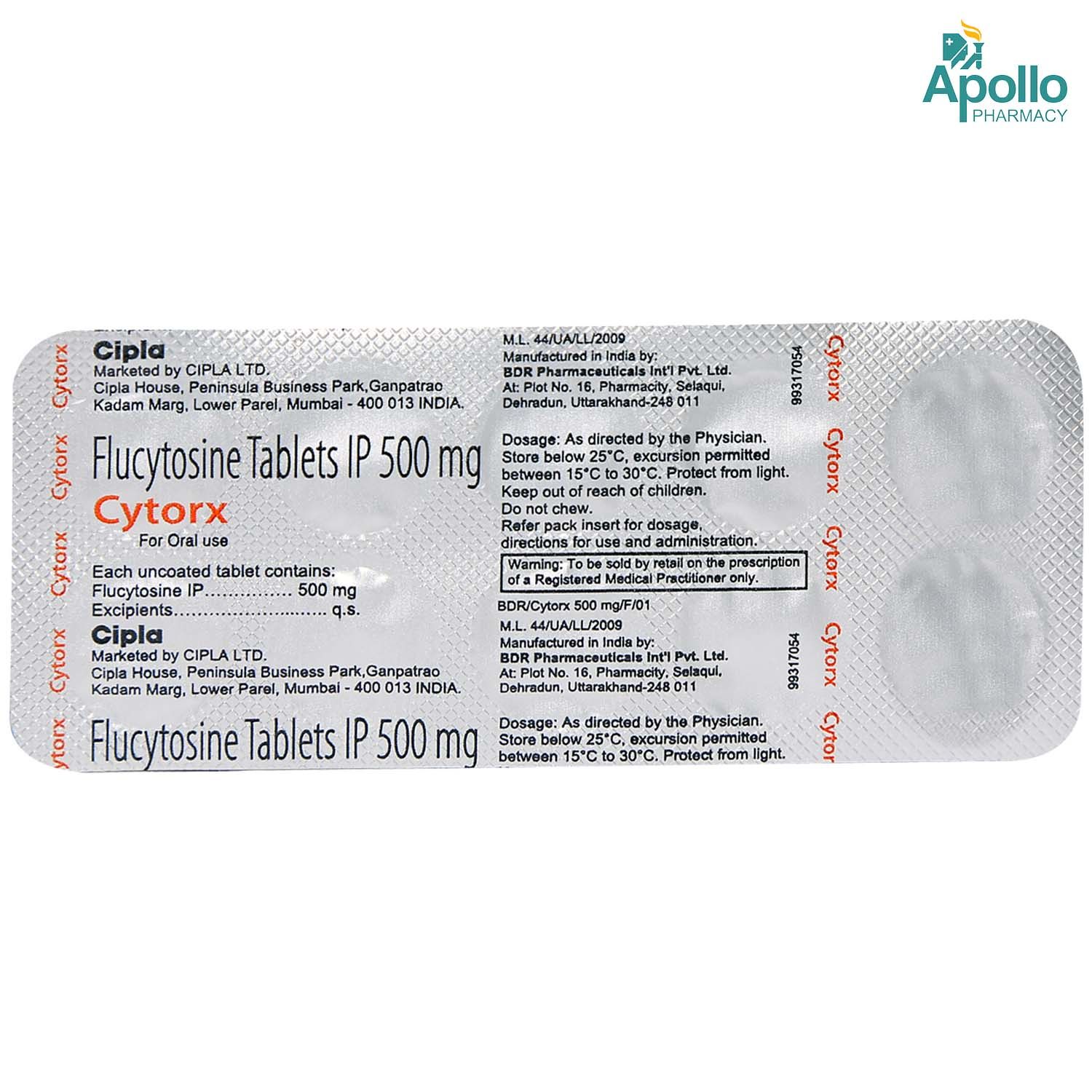 Cytorx 500mg Tablet 10's Price, Uses, Side Effects, Composition ...